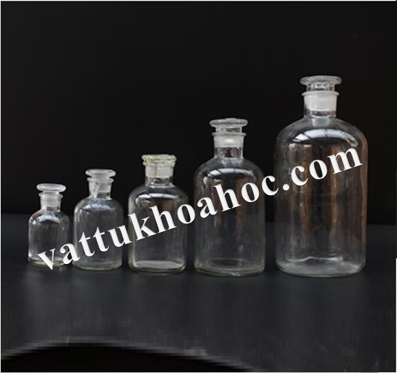 Chai trắng miệng hẹp nút mài 1000ml